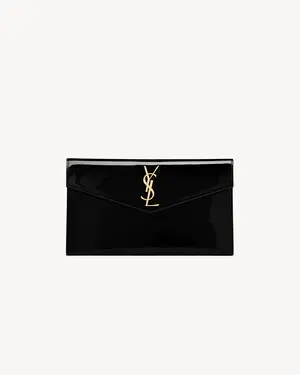 Saint Laurent Patent Leather Pouch - Black