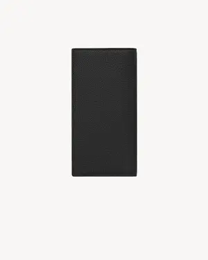 Saint Laurent Cassandre Shadow Continental Wallet In Grained Leather