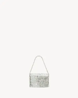 Saint Laurent Micro Evening Bag In Crystals