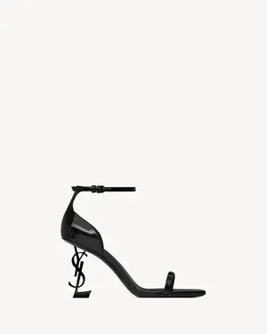 Saint Laurent Opyum Patent Leather Sandals