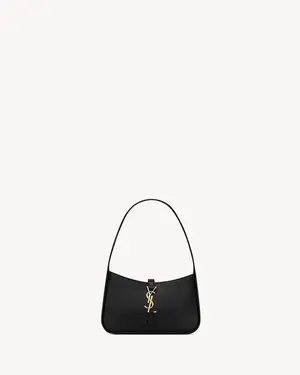 Saint Laurent Mini Le 5 À 7 Smooth Leather Handbag - Black