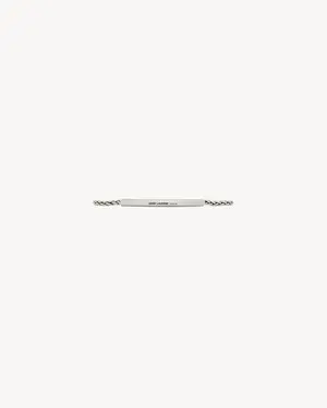 Saint Laurent Tube Chain Bracelet In Metal - Palladium