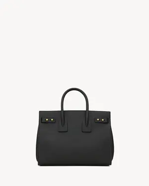 Saint Laurent Sac De Jour In Supple Grained Leather - Black
