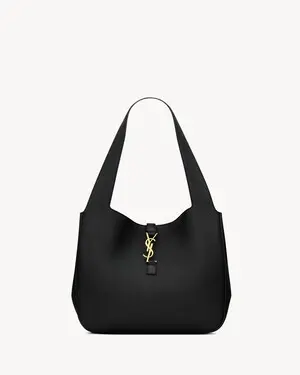 Saint Laurent Le 5 À 7 Bea Grained Leather Tote - Black