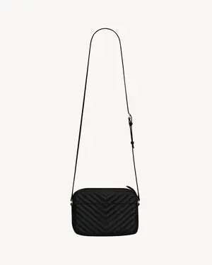 Saint Laurent Lou Camera Bag In Quilted Leather - Black