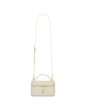 Saint Laurent Gaby Vanity In Lambskin - White