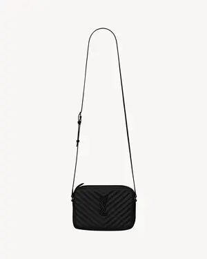 Saint Laurent Lou Camera Bag In Quilted Leather - Black