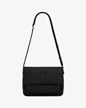 Saint Laurent Niki Messenger Bag In Econyl - Black
