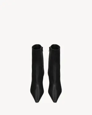 Saint Laurent Ashley Booties In Smooth Leather