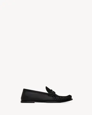 Saint Laurent Loafers In Smooth Leather - Black