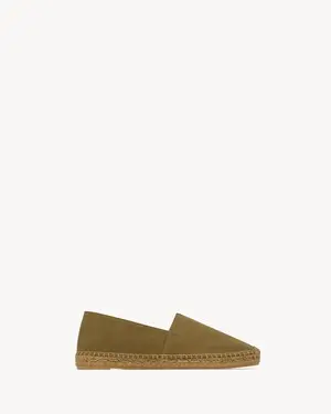 Saint Laurent Cotton Gabardine Espadrilles - Cactus