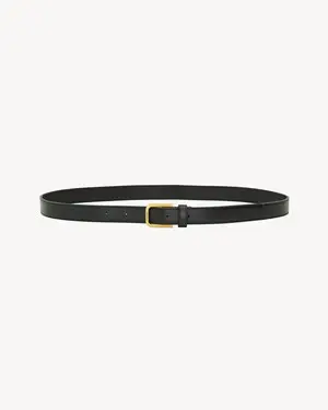 Saint Laurent Minimal Belt In Smooth Leather