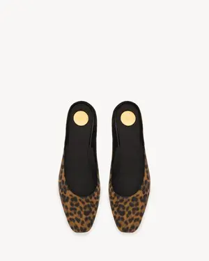 Saint Laurent Lido Slip-on In Print Grosgrain - Leopard