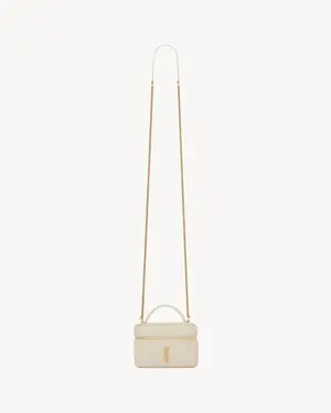 Saint Laurent Saint Laurent Gaby Micro Vanity Bag In Lambskin White