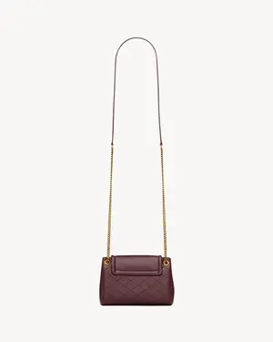 Saint Laurent Mini Nolita Bag In Lambskin - Rouge Cabernet