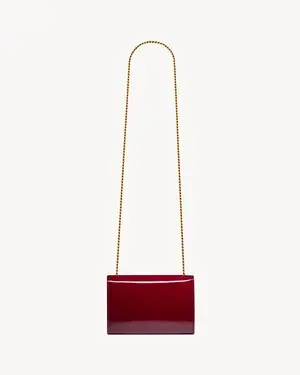 Saint Laurent Kate Small Patent Leather Shoulder Bag - Grenade