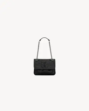 Saint Laurent Niki Micro Bag In Leather