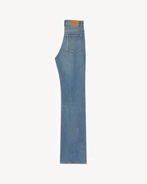 Saint Laurent 70's High-rise Boot-cut Jeans - Authentic Medium Blue