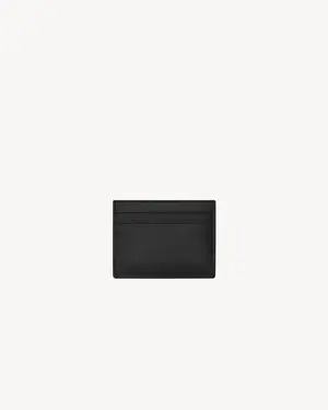 Saint Laurent Cassandre Card Case In Smooth Leather