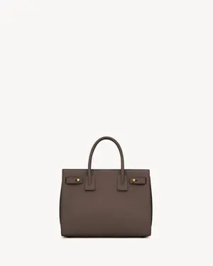 Saint Laurent Sac De Jour In Supple Grained Leather - Arabica