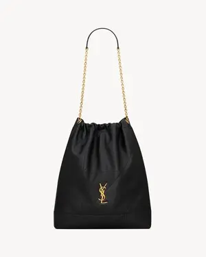 Saint Laurent Jamie Large Pochon Bag In Lambskin