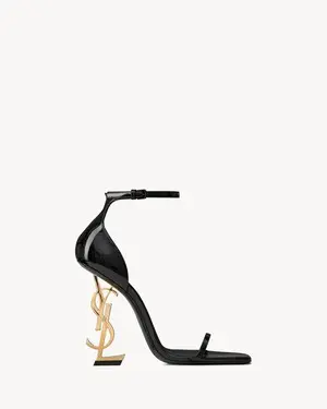 Saint Laurent Patent Leather Opyum Sandals