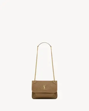 Saint Laurent Niki Mini Grained Lambskin Shoulder Bag