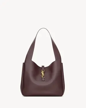 Saint Laurent Le 5 À 7 Bea Grained Leather Tote - Raisin