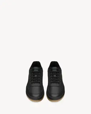 Saint Laurent Sl/61 Low-top Sneakers In Smooth Leather - Black