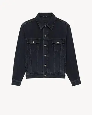Saint Laurent Trucker Jacket In Denim - French Black