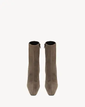 Saint Laurent Suede Ankle Boots - Mickey Grey