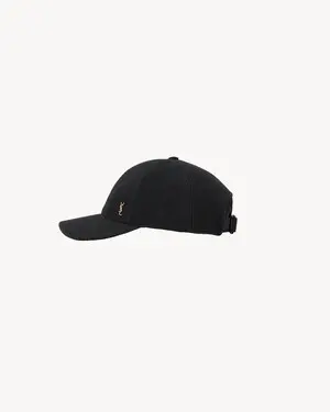 Saint Laurent Baseball Cap Cassandre In Felt