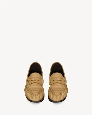 Saint Laurent Le Loafer Supple Loafers - Soft Beige