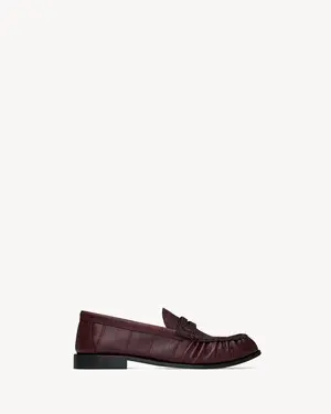 Saint Laurent Le Loafer Supple - Deep Bordeaux