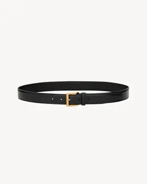 Saint Laurent Vadim Belt In Smooth Leather