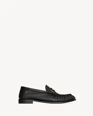 Saint Laurent Le Loafer Supple In Shiny Leather - Black