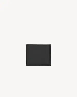 Saint Laurent Paris East/west Wallet With Coin Purse In Grain De Poudre Leather - Black