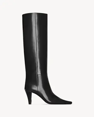 Saint Laurent Jill Boots In Smooth Leather - Black