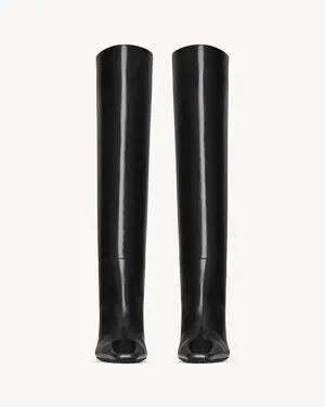 Saint Laurent Jill Boots In Smooth Leather - Black