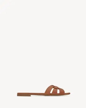 Saint Laurent Tribute Mules - Amber