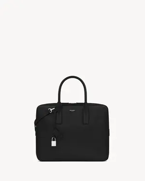 Saint Laurent Museum Small Flat Briefcase - Black