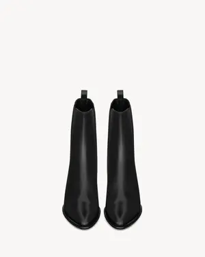 Saint Laurent Jill Chelsea Boots In Smooth Leather
