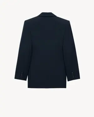 Saint Laurent Double-breasted Wool Gabardine Jacket