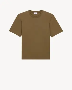 Saint Laurent Oversized Crewneck T-shirt - Vert Olive