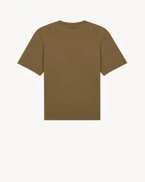 Saint Laurent Oversized Crewneck T-shirt - Vert Olive