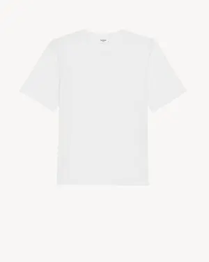Saint Laurent Oversized Crescent Moon Embroidery T-shirt - Blanc