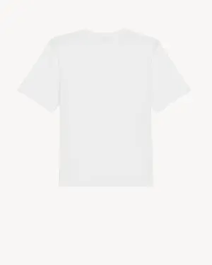 Saint Laurent Oversized Crescent Moon Embroidery T-shirt - Blanc