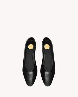 Saint Laurent Smooth Leather Ballerinas