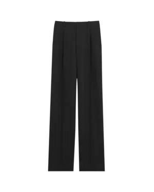 Saint Laurent Wool Tailored Pants - Noir