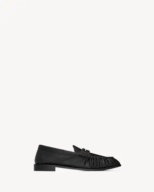 Saint Laurent Le Loafer Supple In Matte Leather - Black